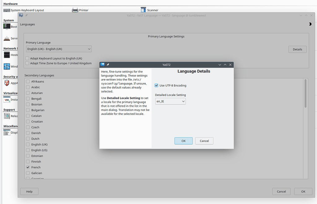 Locale: Cannot set LC_ALL to default locale: No such file or directory - Applications - openSUSE ...