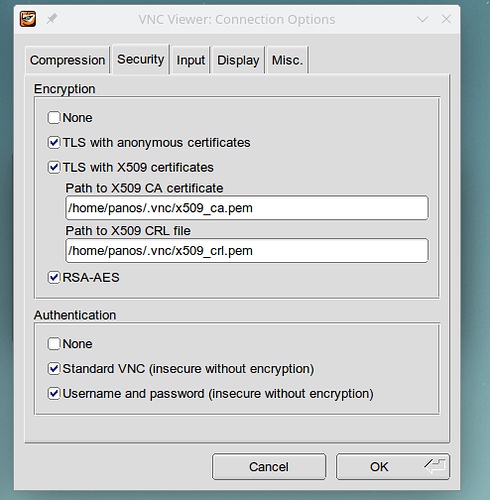 Tigervnc viewer does not connect to realvnc server - Applications - openSUSE Forums