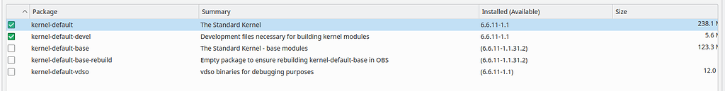 Locking the current kernel version - Applications - openSUSE Forums