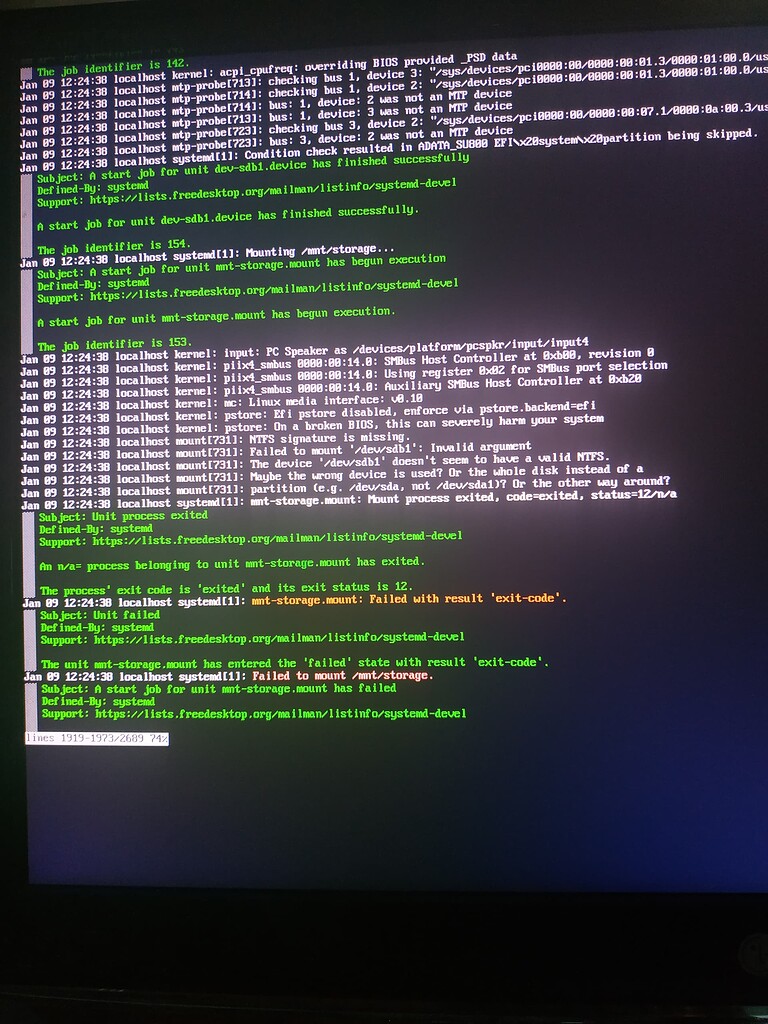 Hard drive sometimes fails to mount on boot, leads to emergency mode - Install/Boot/Login ...