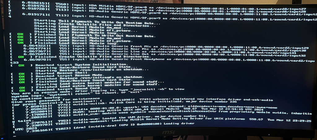 Boot hangs on loading nvidia driver when using two monitors - Install/Boot/Login - openSUSE Forums
