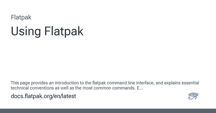 Flatpak Update: Note that '/var/lib/flatpak/exports/share' is not in the search path - Install ...
