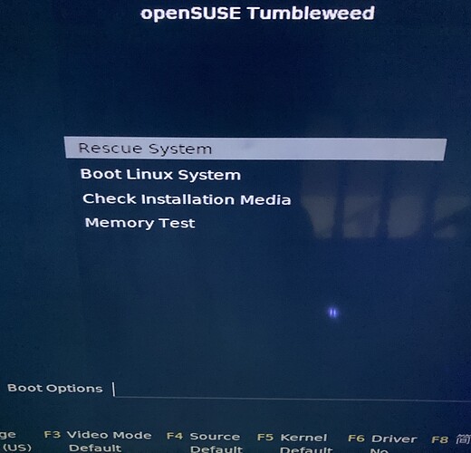 Black screen on Tumbleweed installation - Install/Boot/Login - openSUSE Forums