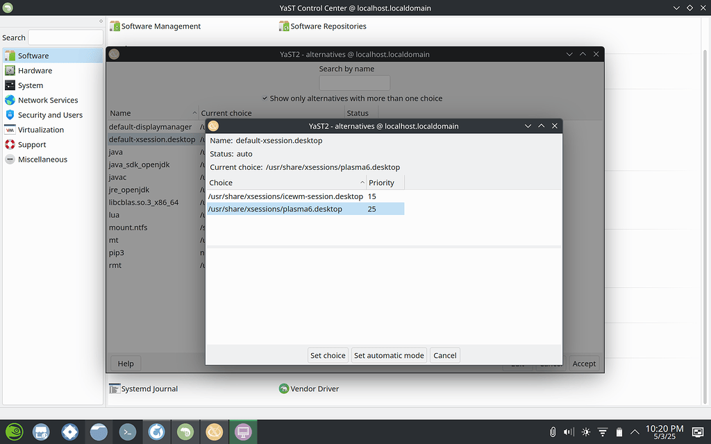 Wayland not detected in yast? - Applications - openSUSE Forums