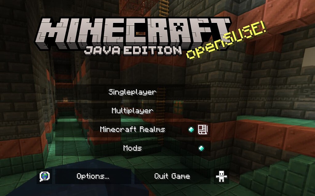 Made some custom splash text in minecraft - Open Chat - openSUSE Forums
