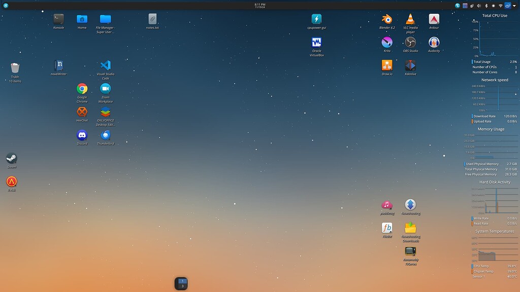 KDE Plasma panel not displayed properly when first logging in ...