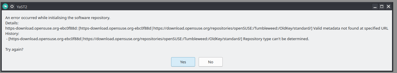 Error With Repositories Applications Opensuse Forums 