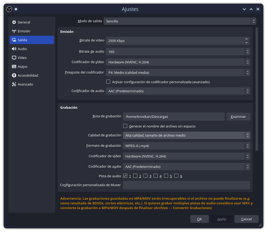 OBS Studio no graba vídeo + audio con PipeWire - Programas - Aplicaciones - openSUSE Forums