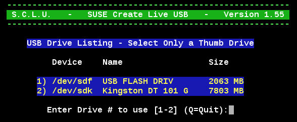 Article: S.C.L.U. - SUSE Create Live USB - Version 1.55 - Open Chat ...