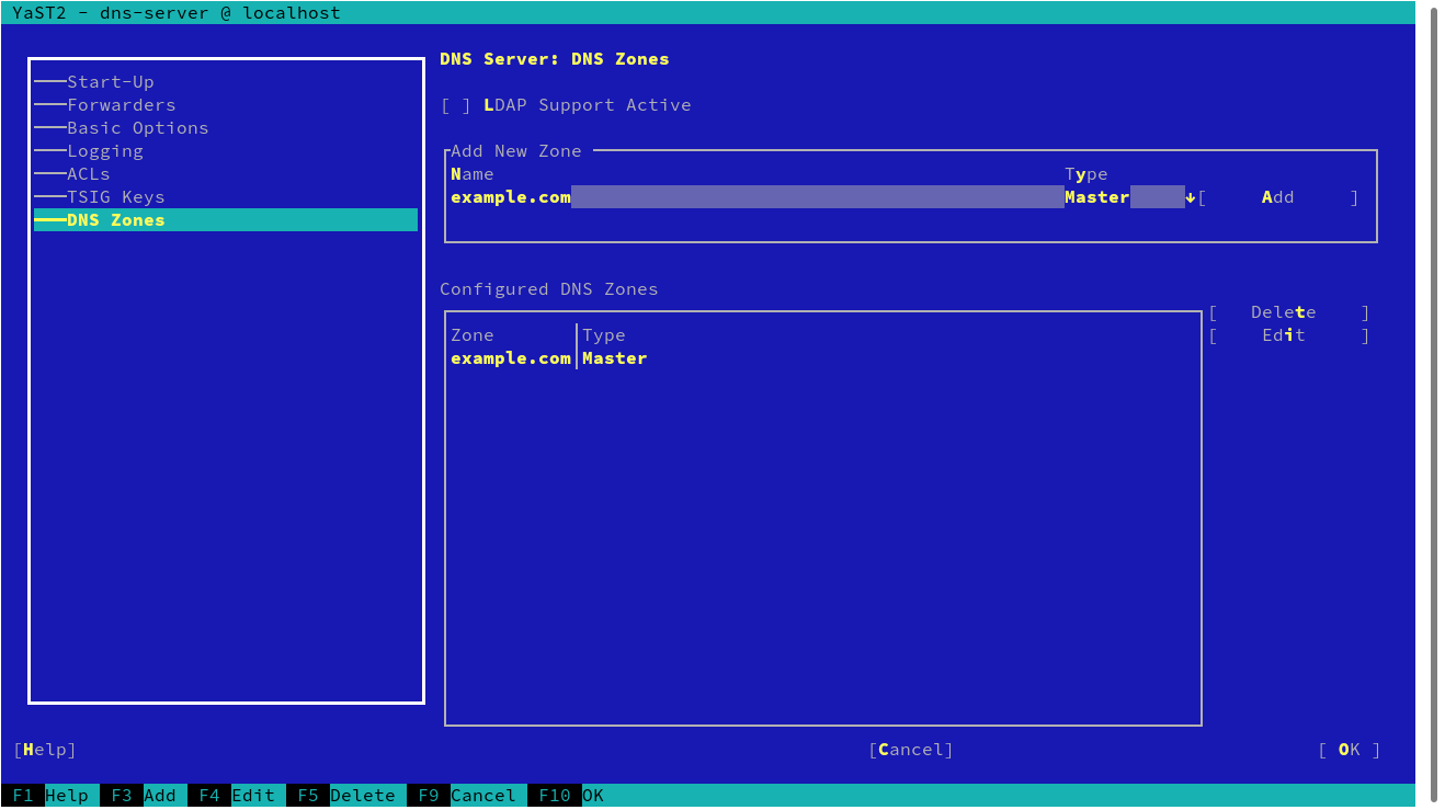 How to configure a DNS server by YAST2 - Network/Internet - openSUSE Forums