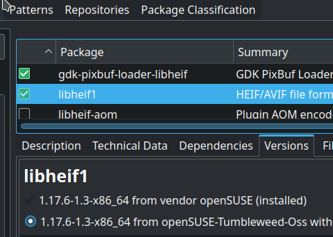 Must I have packman repo to open/convert HEIC files? - Multimedia - openSUSE Forums