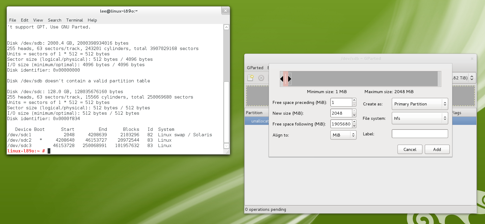 Step-by-step how to format and partition a 2TB drive - Install/Boot/Login - openSUSE Forums