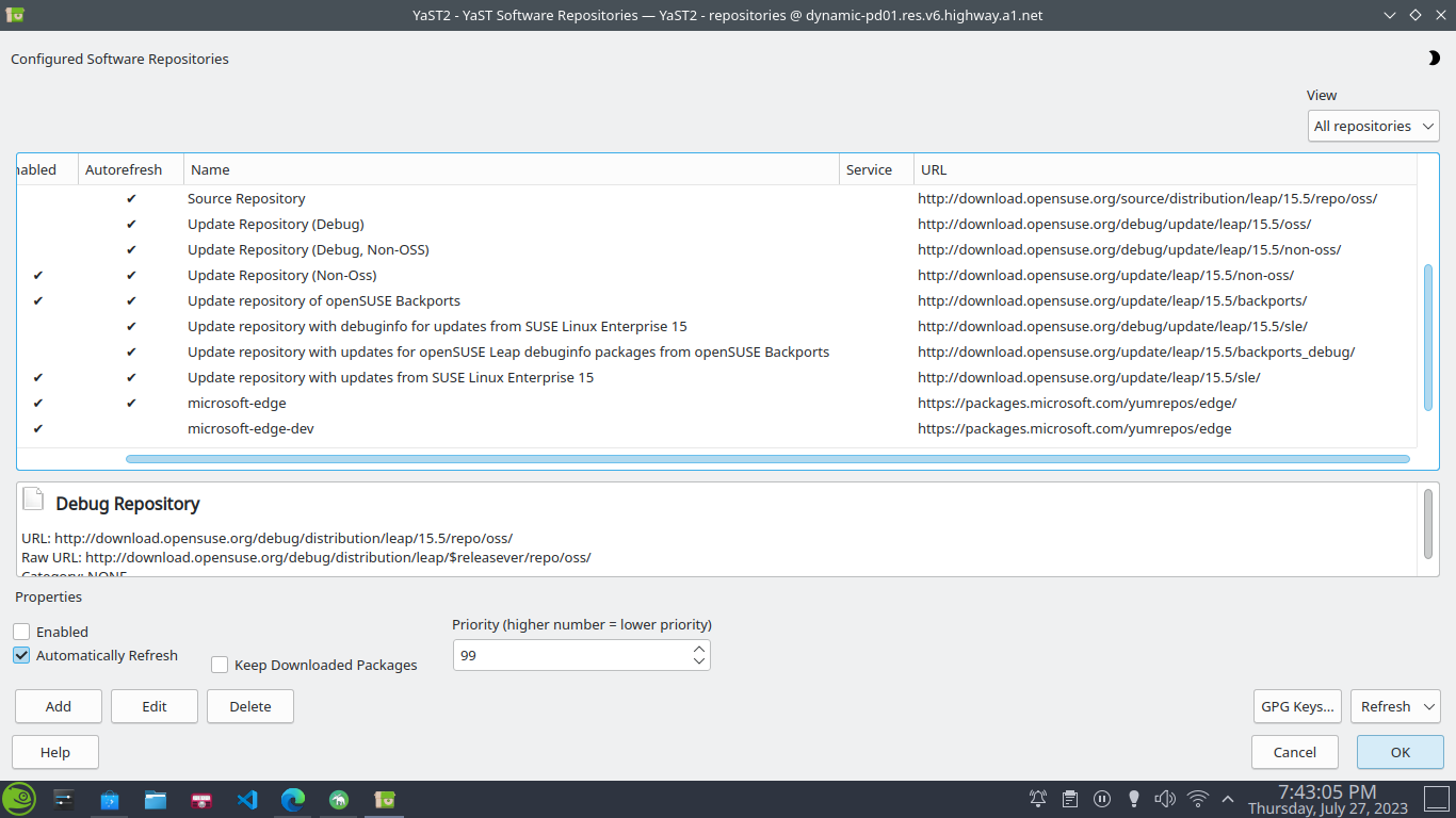 Empty destination in URI: hd:/?device=/dev/disk/by-id/dm-name-ventoy - Applications - openSUSE ...