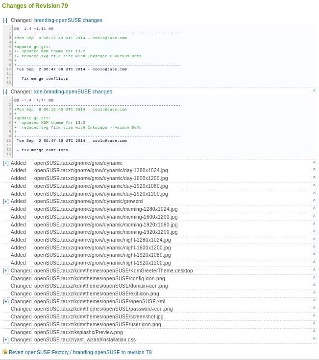 How to easily identify when a particular file changed in a package? - Open Build Service (OBS ...