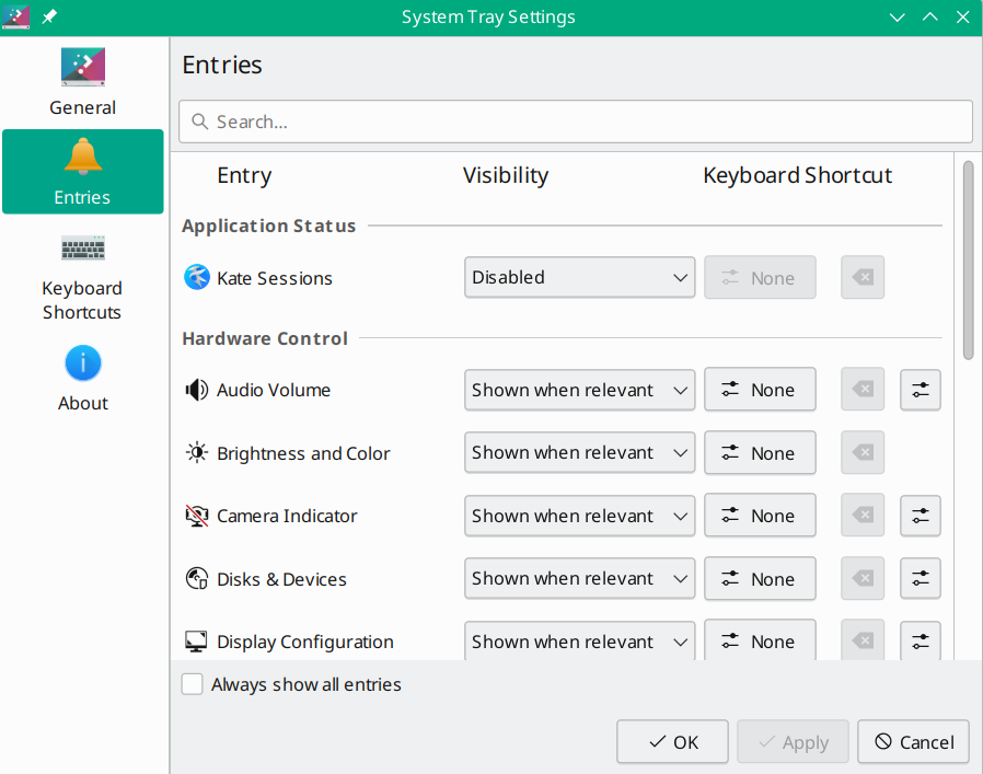 No Volume Control in SysTray - Applications - openSUSE Forums