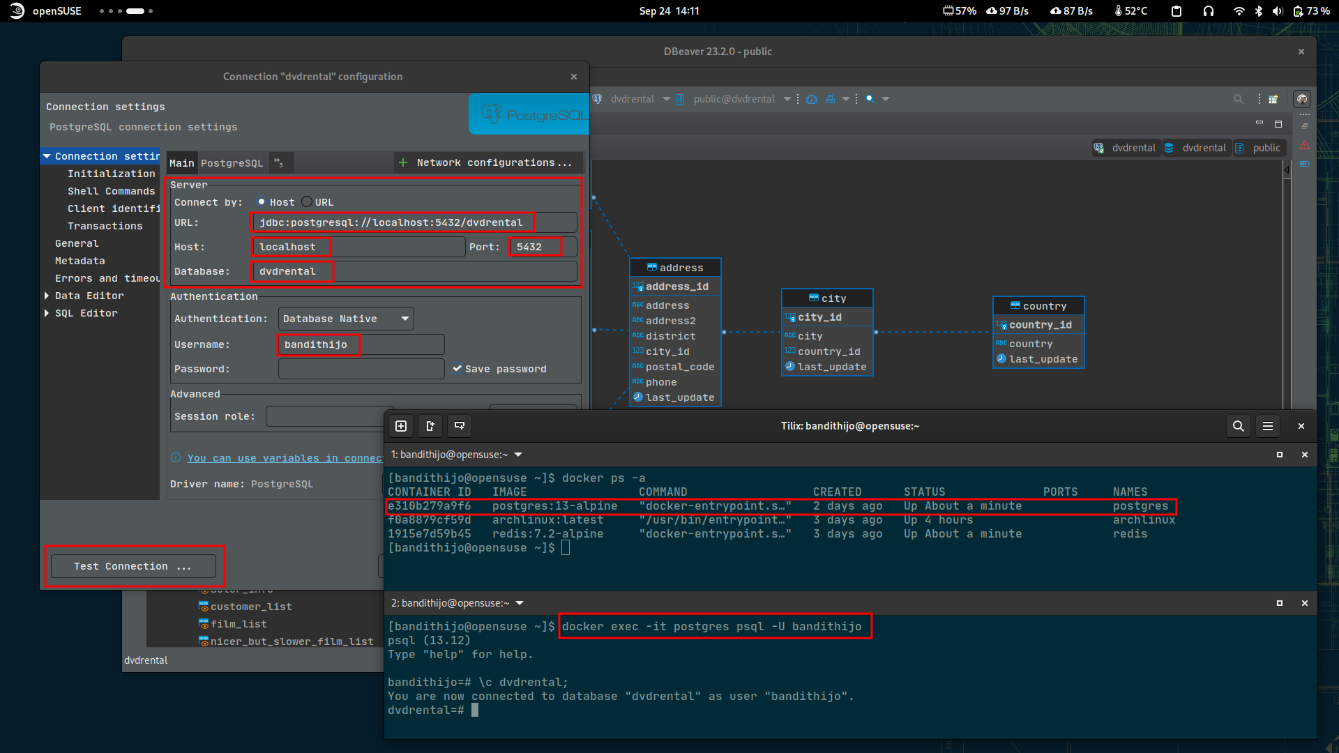 Postgresql on localhost only with dbeaver - Applications - openSUSE Forums
