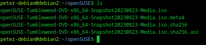 Checksum openSUSE Tumbleweed - Install/Boot/Login - openSUSE Forums