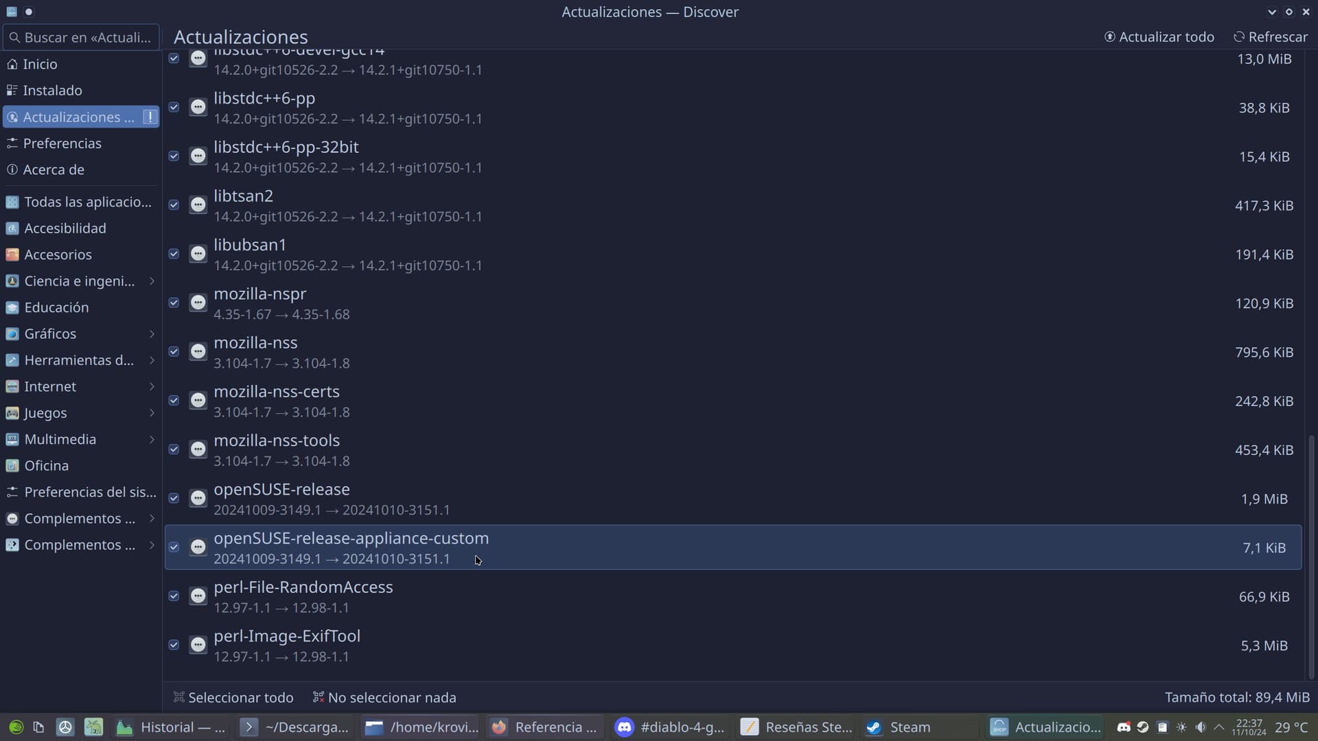 Referencia de los ejecutables de linux, para el sistema - Programas - Aplicaciones - openSUSE Forums