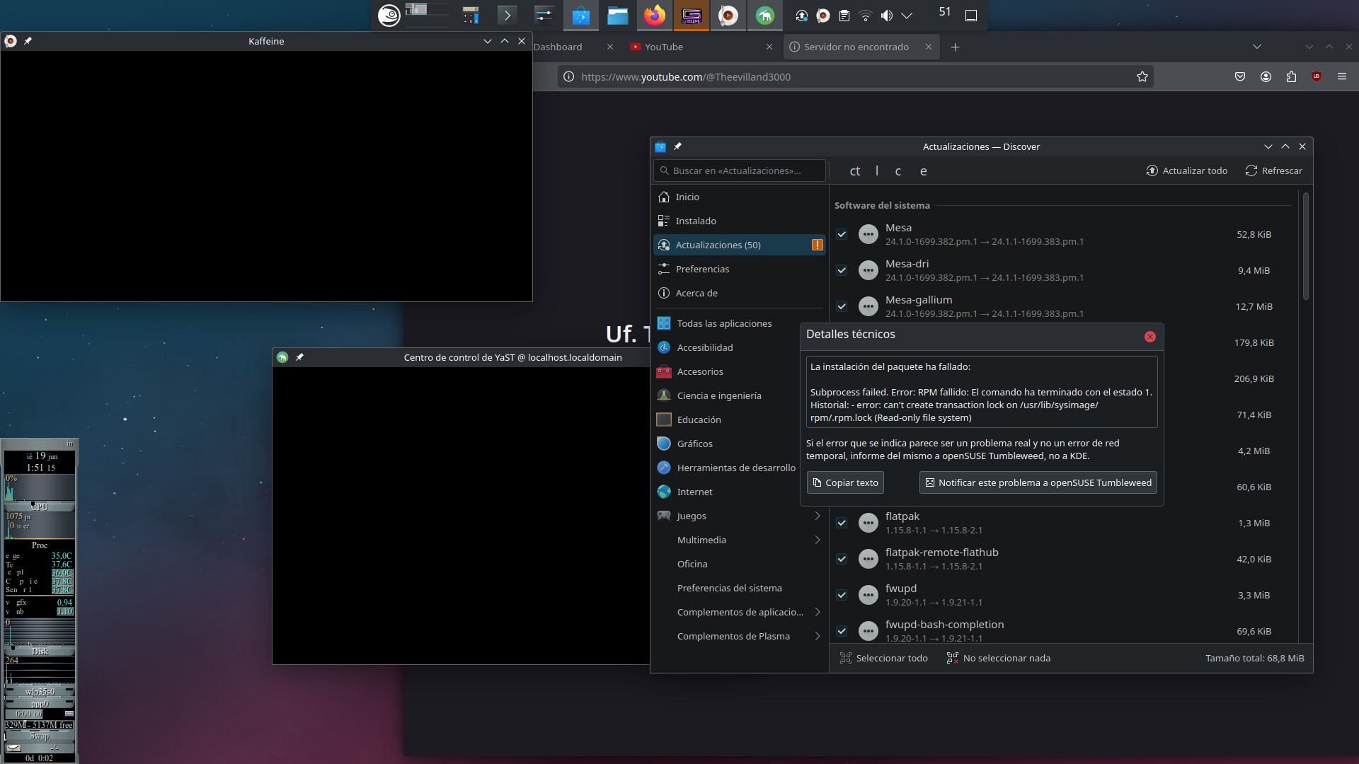 Error con versiones de Mesa al actualizar al snapshot 20240614 - Instalación/Administración ...