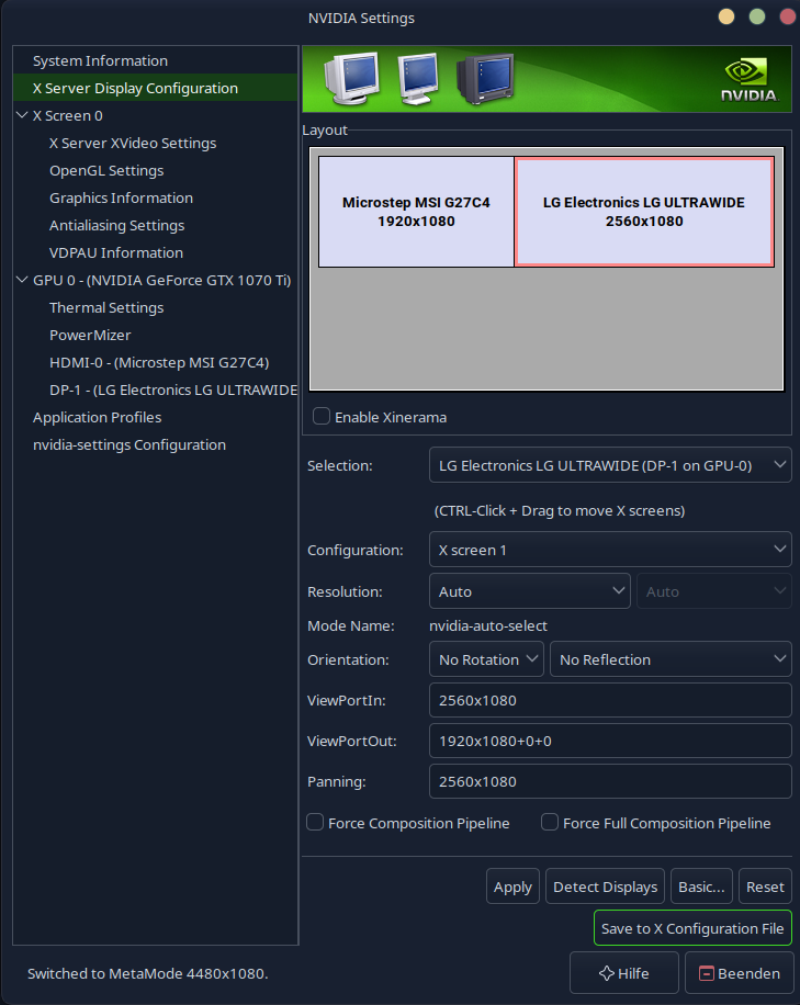 X Server Config Nvidia Setting - Installation/Administration - openSUSE Forums