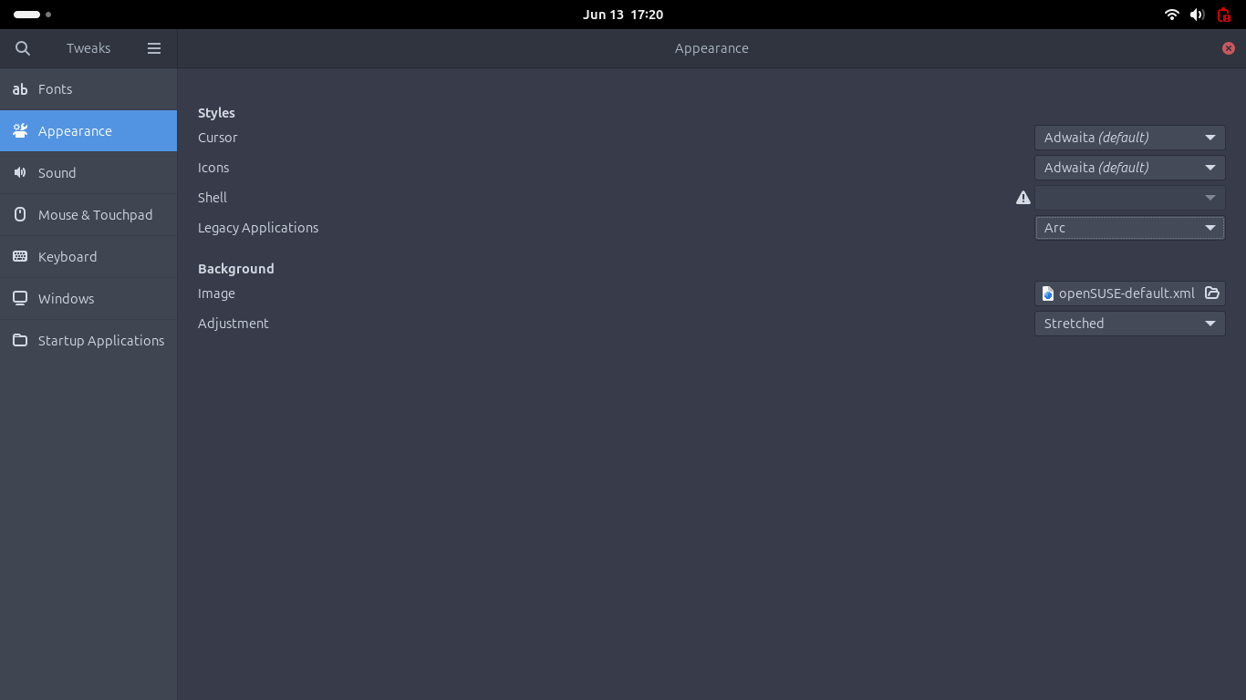 Gnome window does not display fonts and icons after upgrading to 15.6 - Install/Boot/Login ...