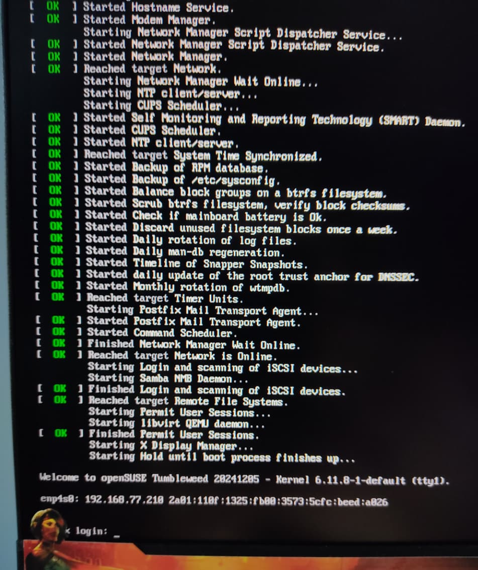 Desktop doesn't start - Install/Boot/Login - openSUSE Forums