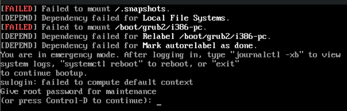 Random boot failures in MicroOS - Install/Boot/Login - openSUSE Forums